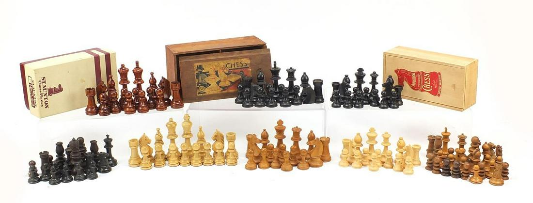 Staunton And St George Pattern Chess Sets And Pieces,