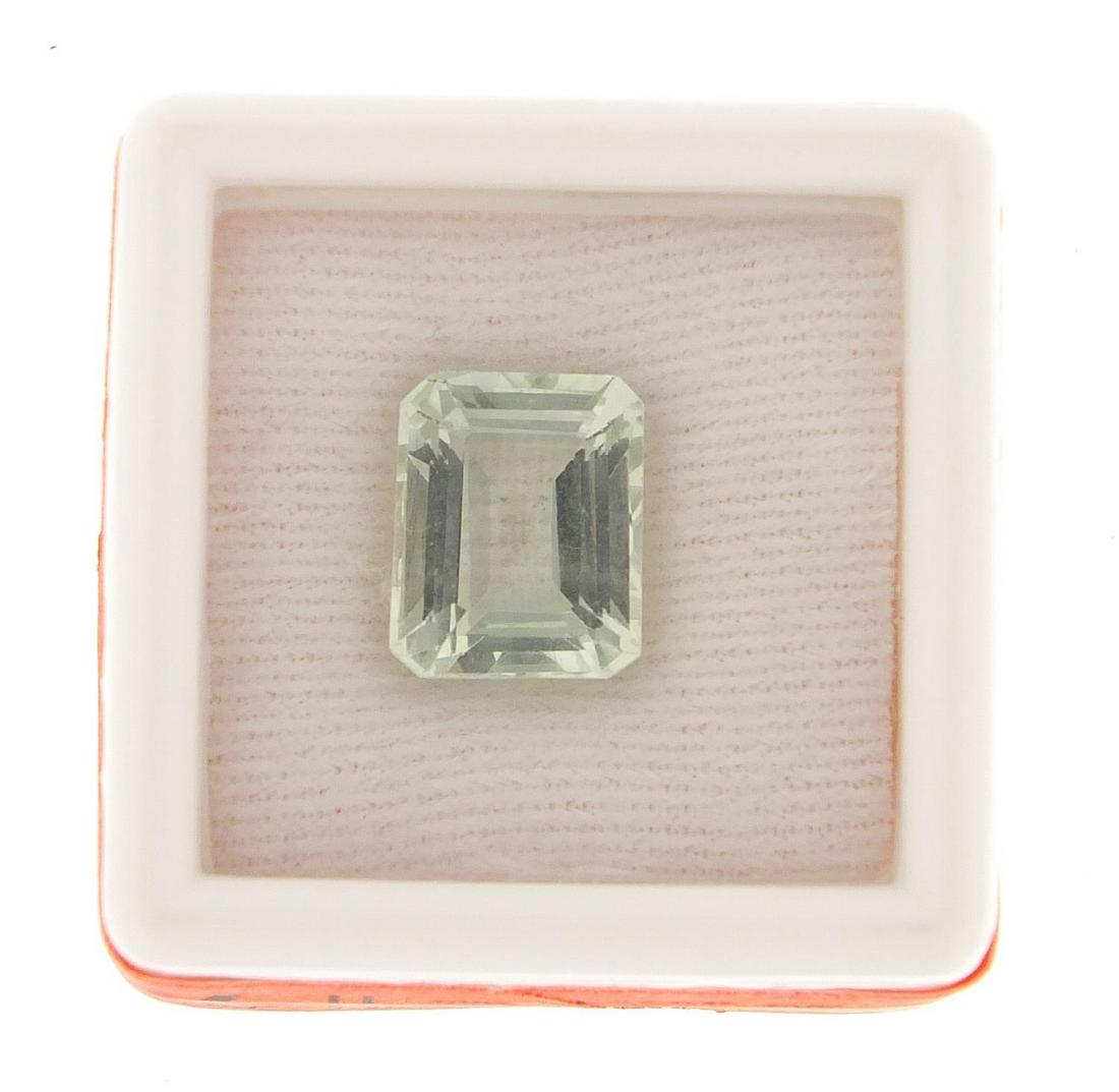 Emerald Cut Beryl Gemstone With Certificate,