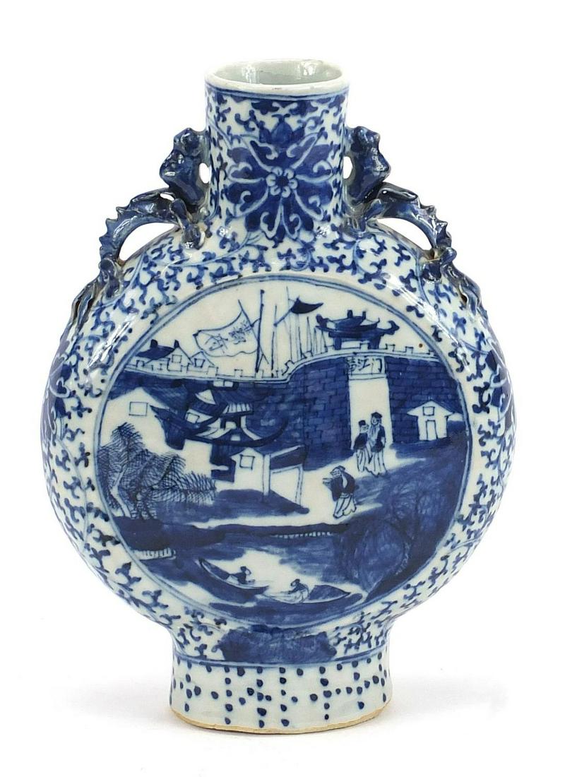 ANTIQUE CHINESE PORCELAIN BLUE MOON FLASK VASE - Nov 02, 2013 | Elite ...