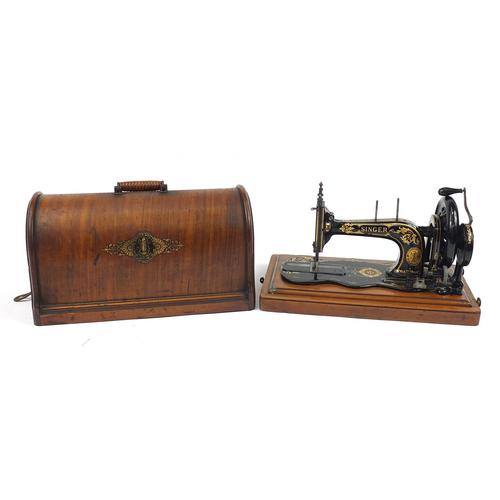 Victorian Singer Sewing Machine With Case, Numbered 6847570 1736770 ...