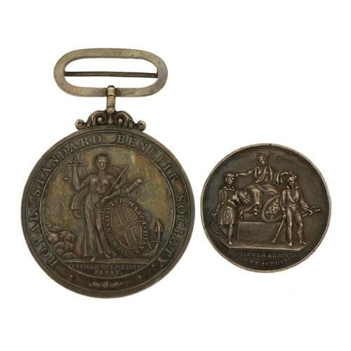 Silver Royal Standard Benefit Society medallion awarded to William ...