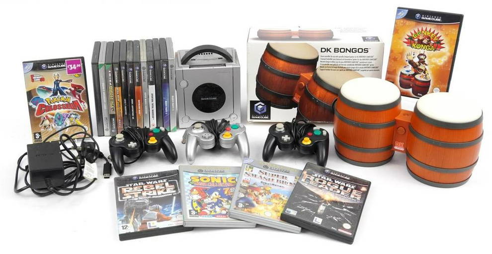 Nintendo Gamecube Games Console With Controllers, Selection Of Games ...