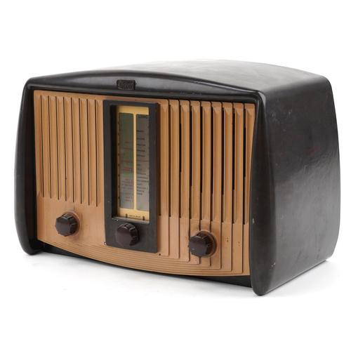 Vintage Gec Brown Bakelite Valve Radio Model Bc5243, 38cm Wide Auction