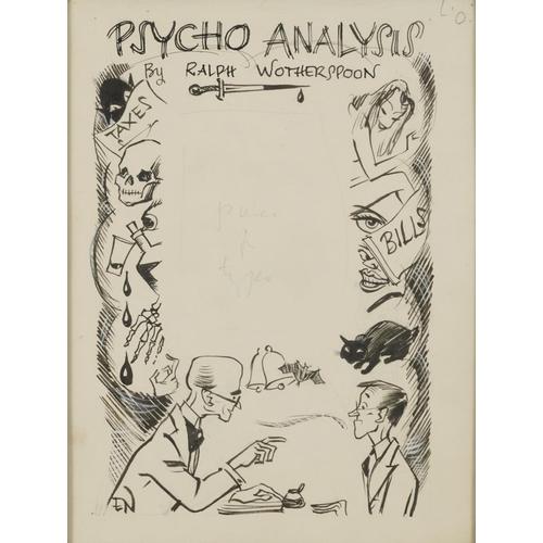 Edgar Norfield - Psychoanalysis By Ralph Rotherspoon, Ink Drawing For ...
