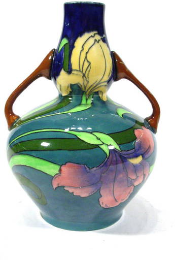 Foley Intarsio Art Nouveau Double Gourd Pottery Va