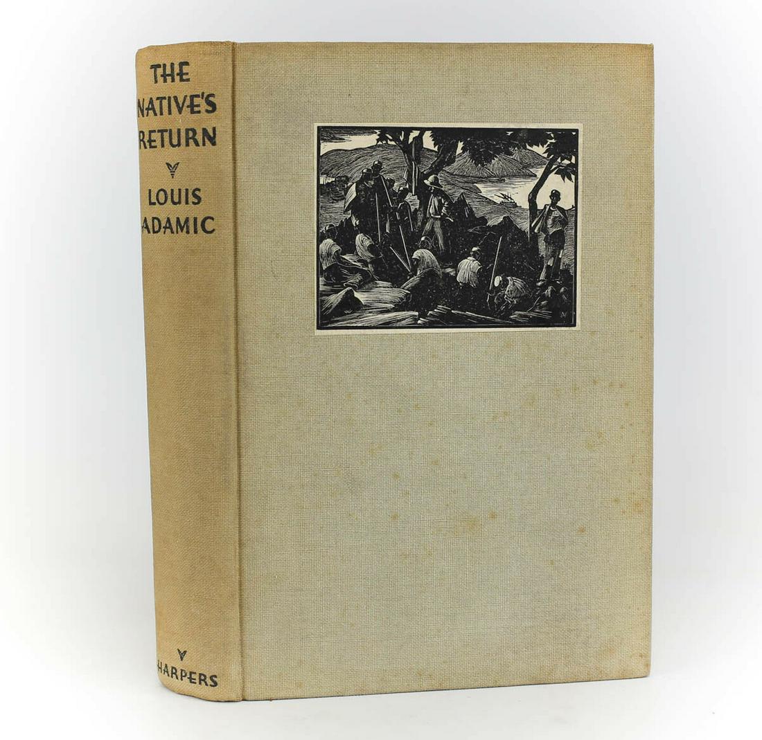 Louis Adamic 'The Native's Return' Harper & Brothers, (#0647) on Sep 12 ...