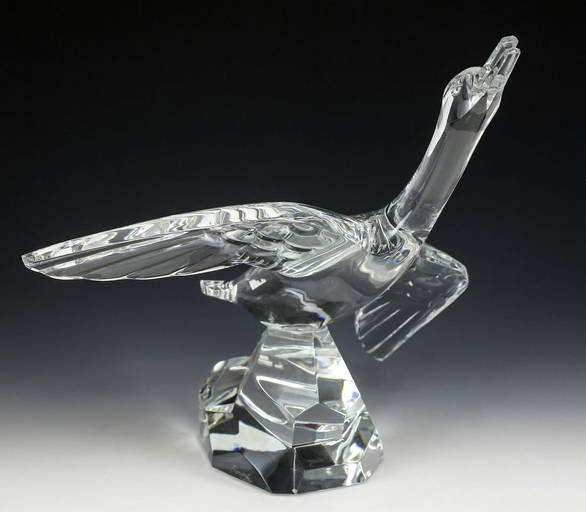 Baccarat Art Glass Canard Volant, Duck in flight, - Nov 07, 2021 ...