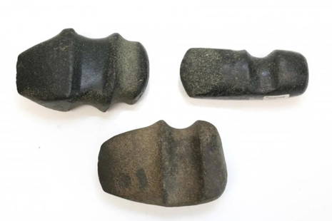 5 Prehistoric Native American Stone Tools / Axe Heads