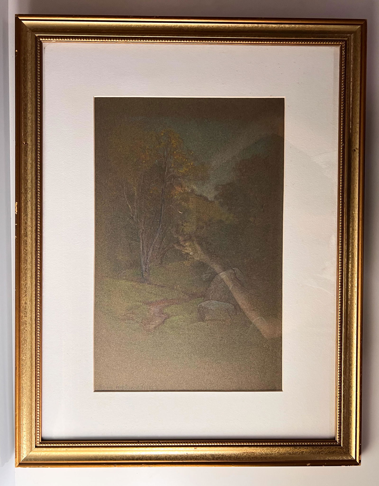 Leonard Lester (California 1870-1952 Pastel on colored paper (#0395) on ...