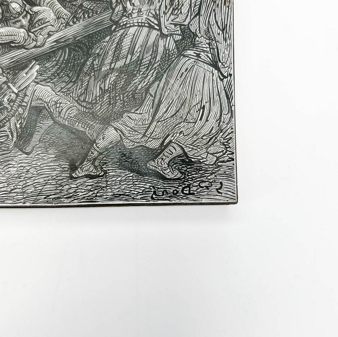 Gustave Dore Hand Engraved Wood Printing Block The Siege Of Ptolemais ...