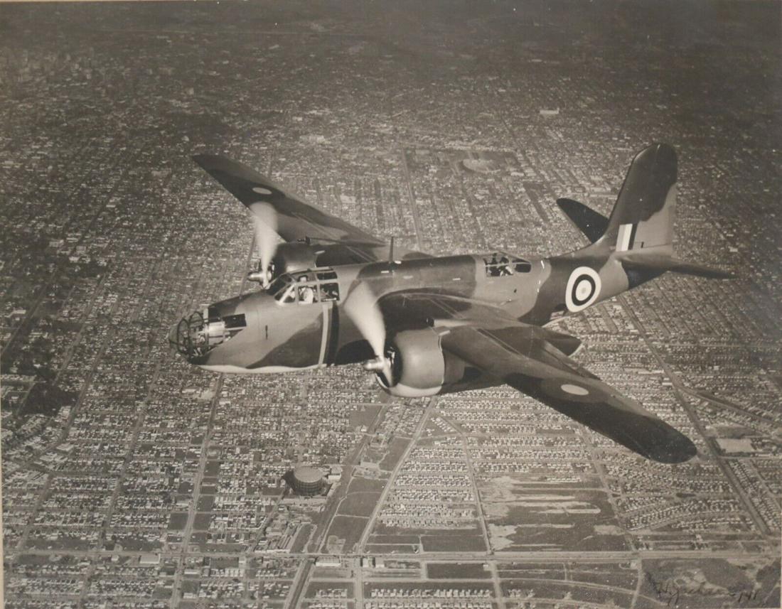 WWII Silver Gelatin Photograph, Douglas A20 Havoc DB-7 Boston. 1941 ...