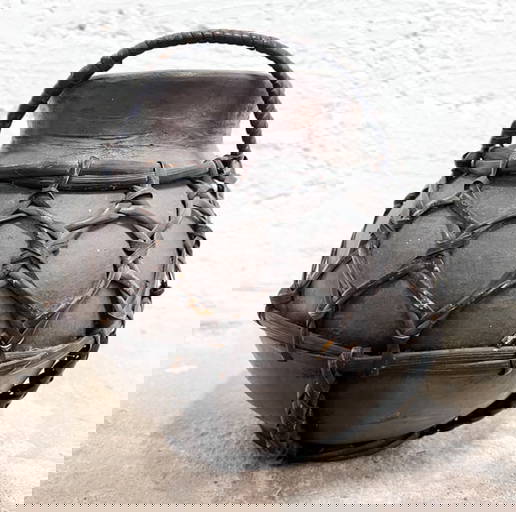 Philippine Bamboo Bound Pottery Jar, Luzon Region