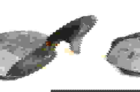 Antique Weighted Wood Duck Decoy, Lesser Scaup Black And Grey Patterned ...