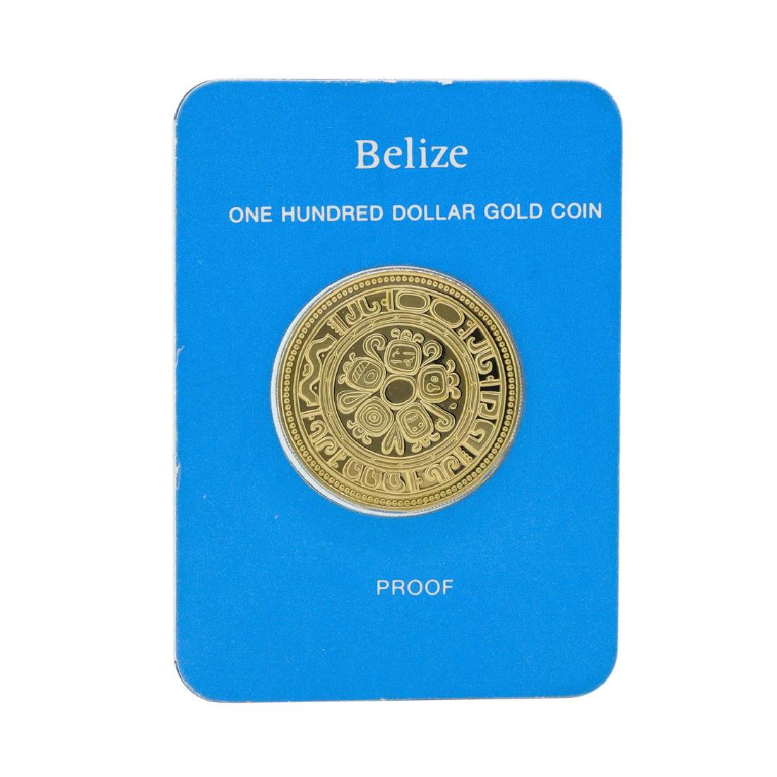 1976 Belize $100 Gold Proof Coin