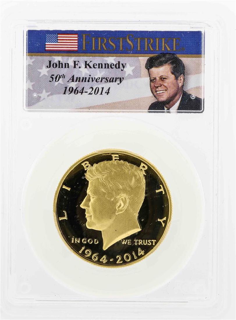 2014 John F. Kennedy Gold Half Dollar Coin PCGS