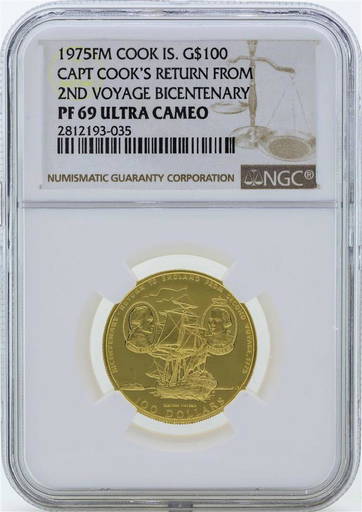1975FM $100 Cook Islands Captain Cooks Return Gold Coin - Dec 09, 2017 ...