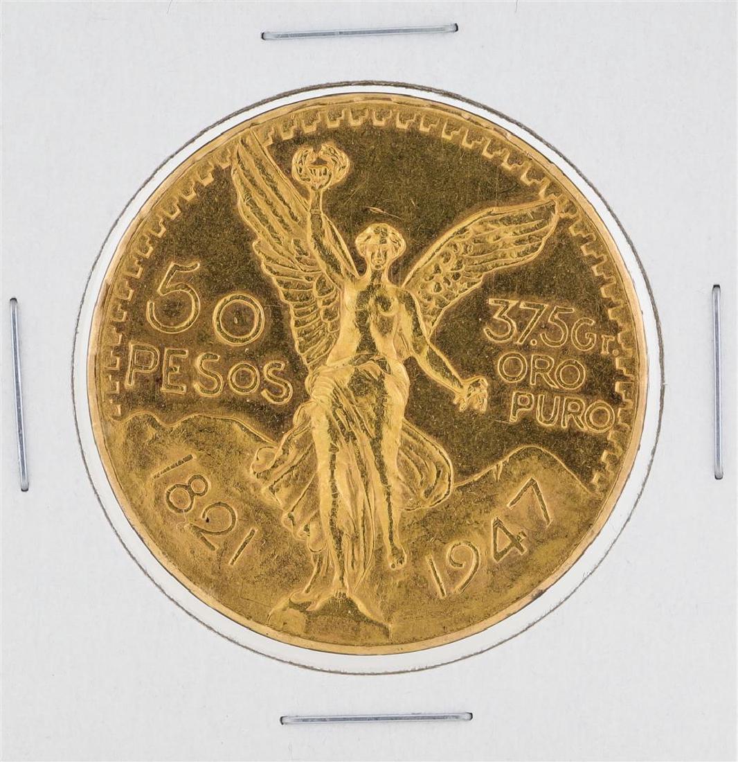 1947 Mexico 50 Pesos Gold Coin 37.5 Grams