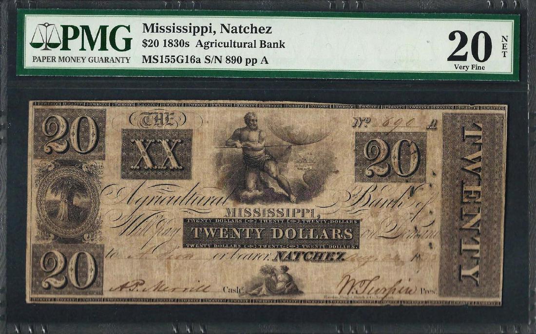 The Glory Bank 1834 $20 Satirical Note