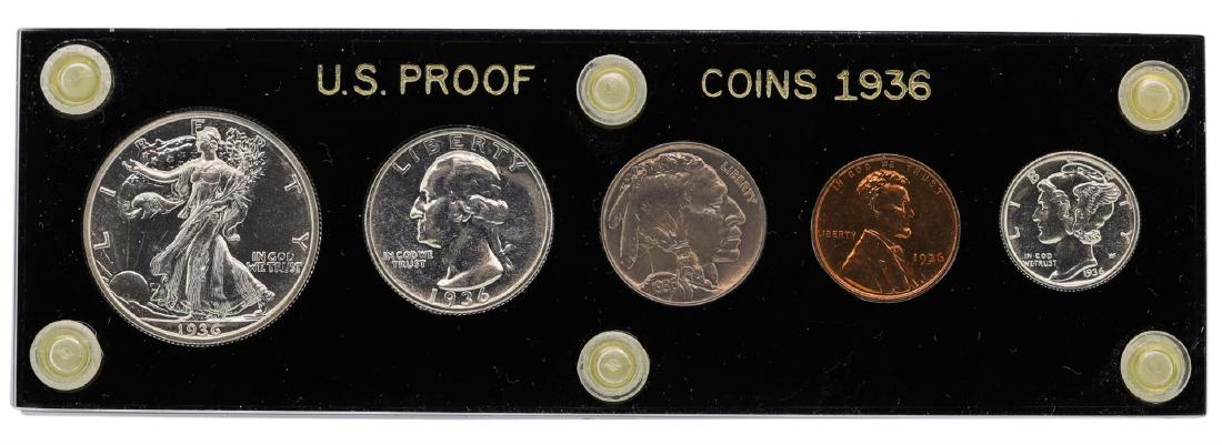 1936 (5) Coin Proof Set - Jun 17, 2018 | BK Auctions in CA