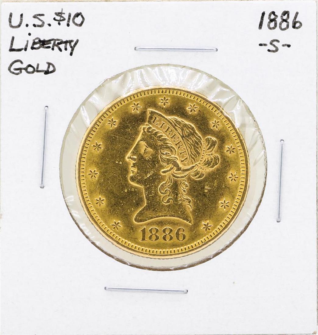 1886-S $10 Liberty Head Eagle Gold Coin