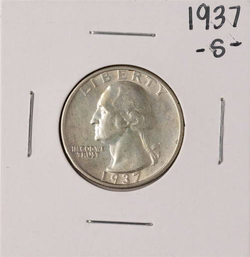1937 S Washington Quarter Coin