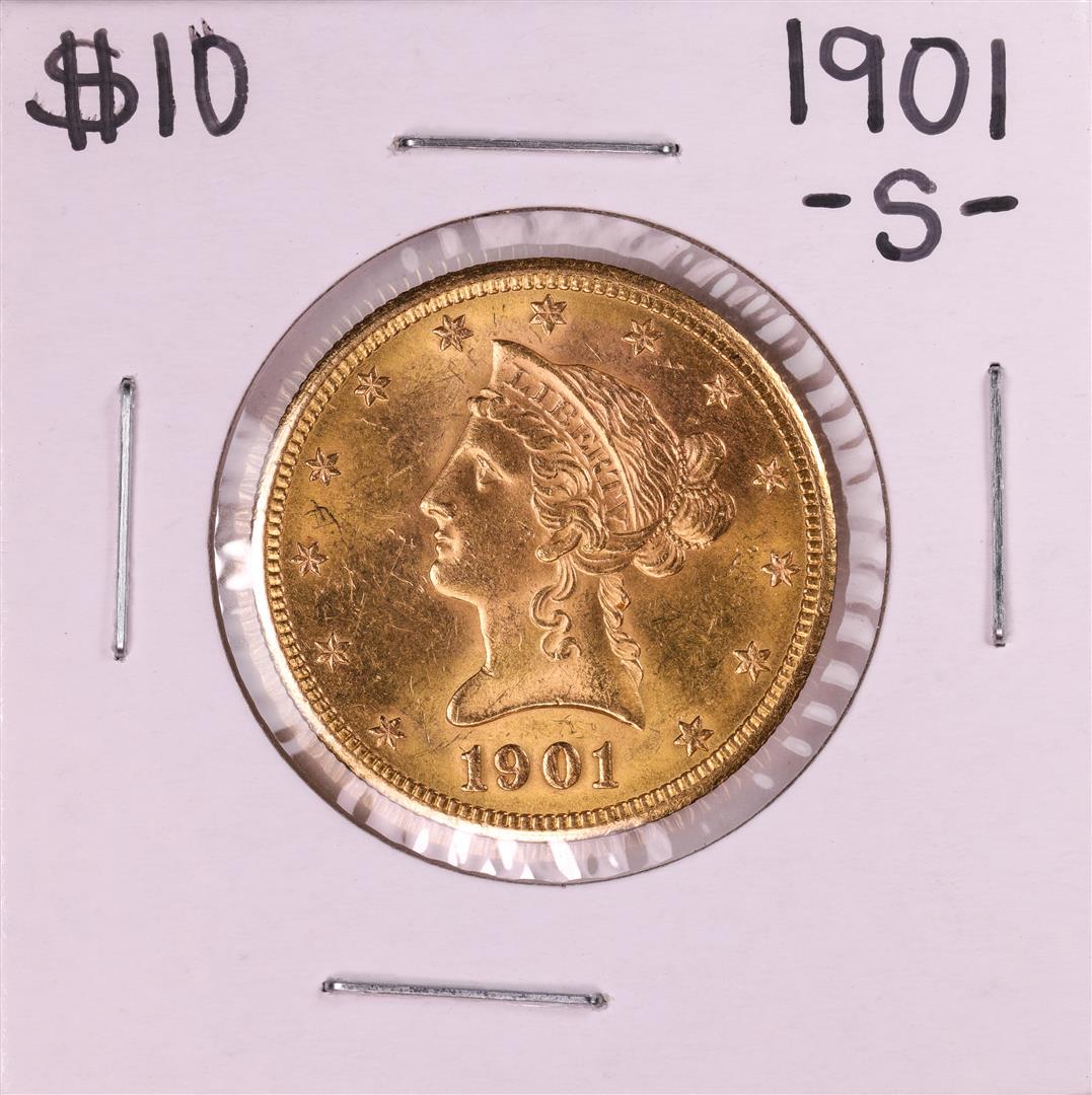 1901 S $10 Liberty Head Eagle Gold Coin