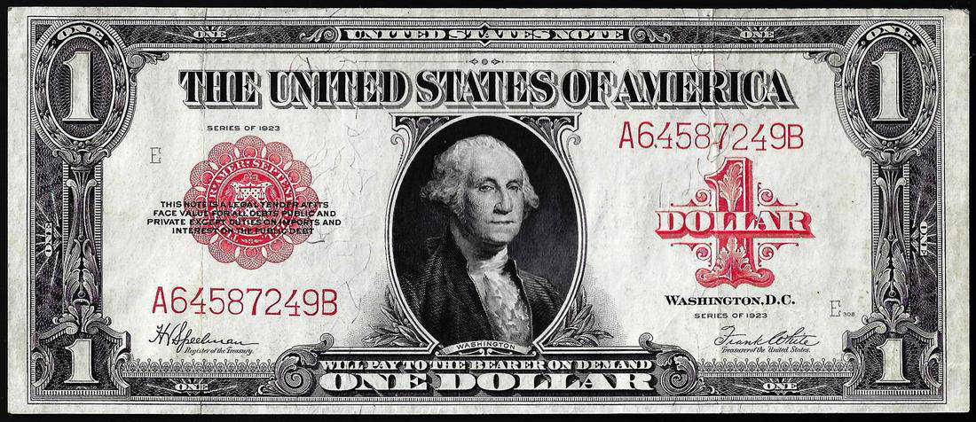 1923 $1 Legal Tender Note