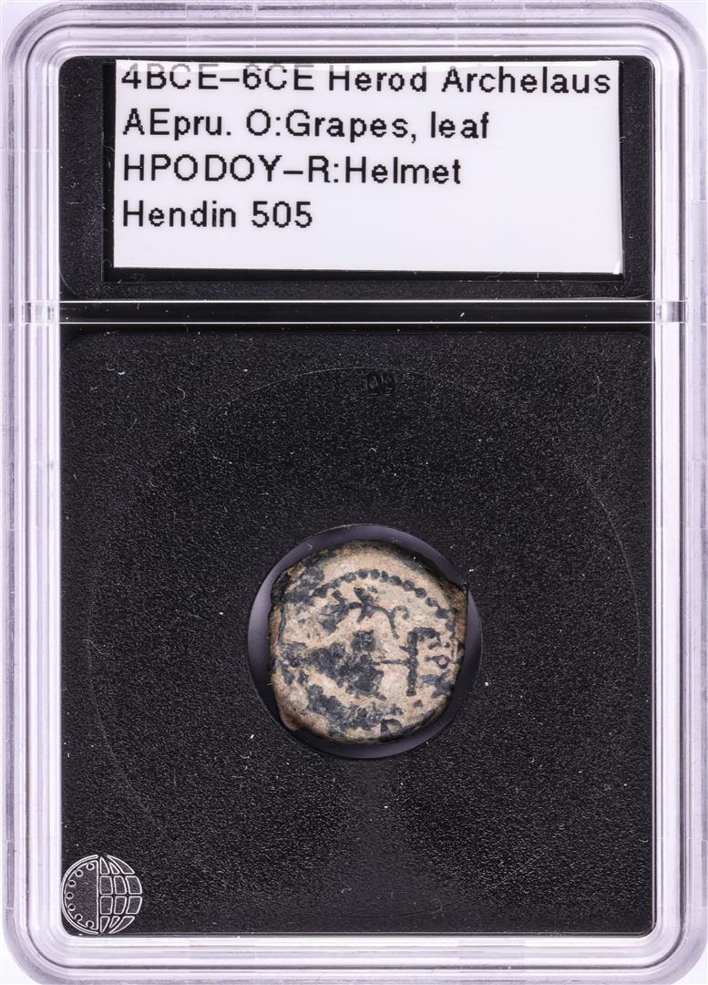 For Auction: 4BCE-6CE Herod Archelaus Ancient Coin (#0544) on May 16 ...