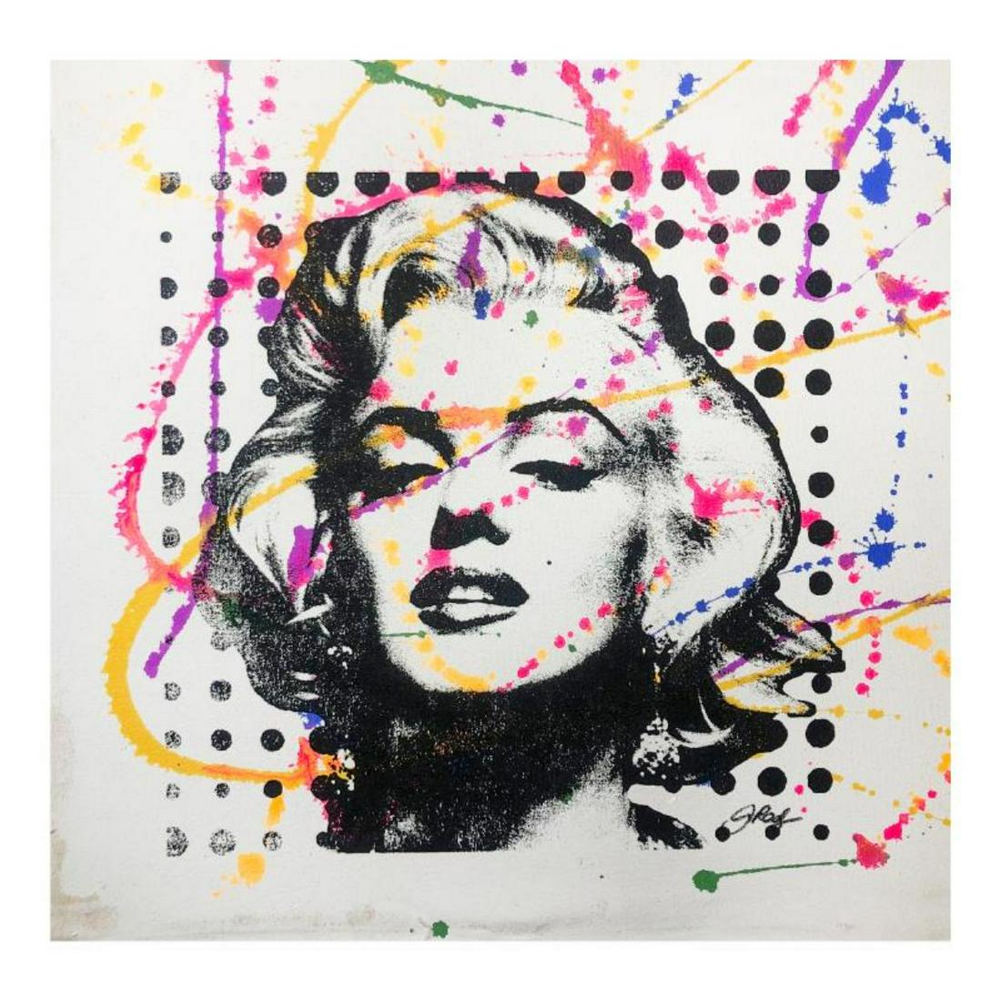 Rodgers "Marilyn Monroe" Original Mixed Media on Canvas (#0166) on Jun ...
