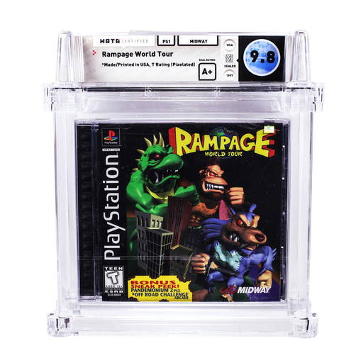 Rampage World Tour Ps1 Playstation Sealed Video Game Wata 9.8/a+