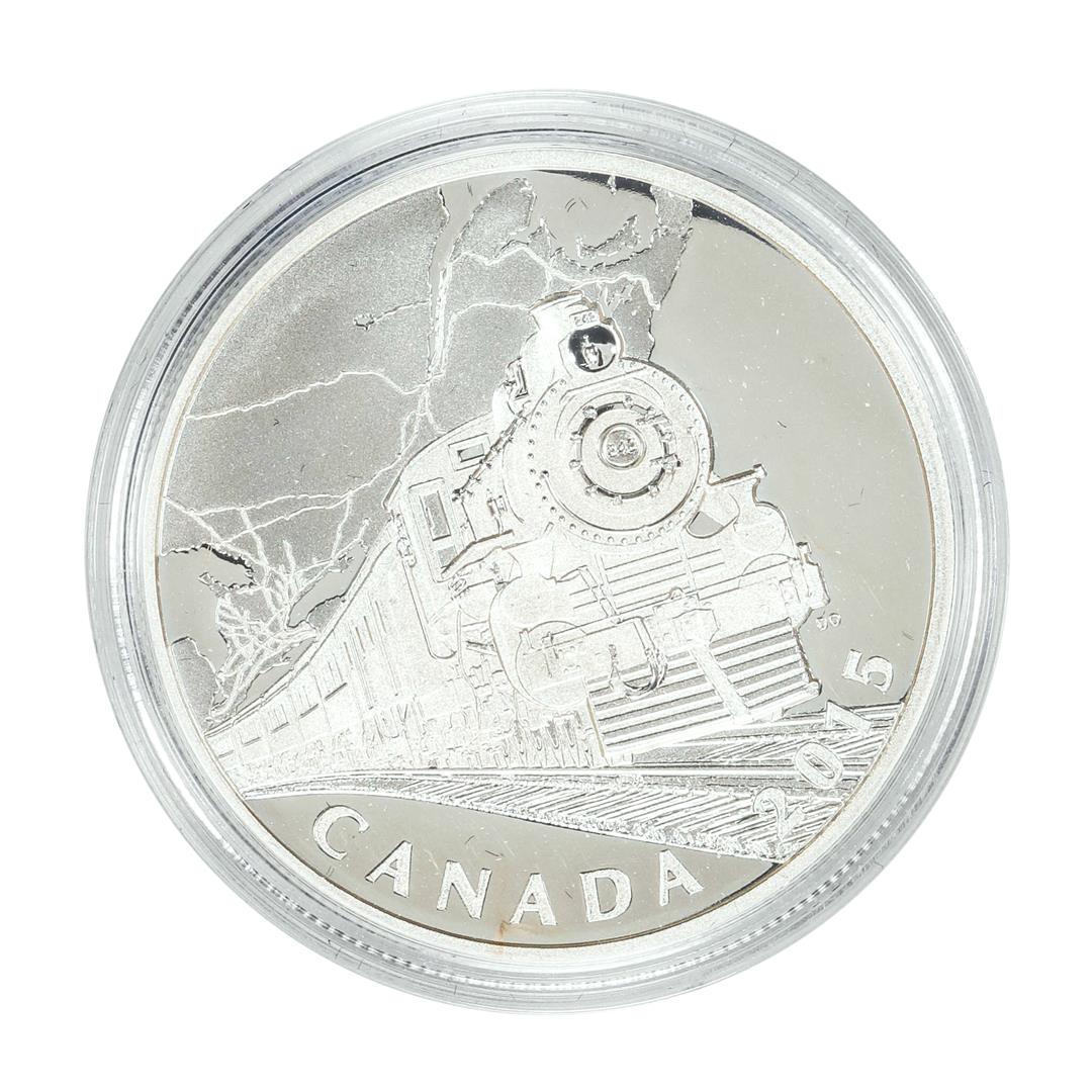 2015 Canada $20 Proof Transcontinental Railroad Coin with COA - Oct 14 ...