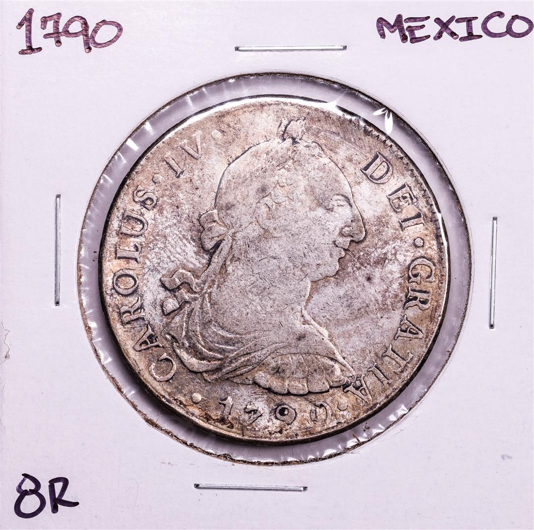 1790 Mexico 8 Reales Pillar Silver Coin - Nov 18, 2022 | BK Auctions in CA