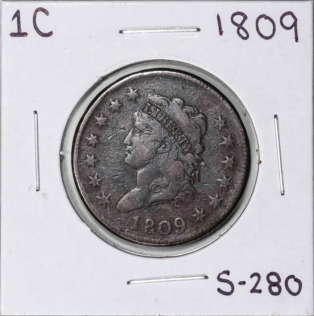 1809 Classic Head Large Cent Coin