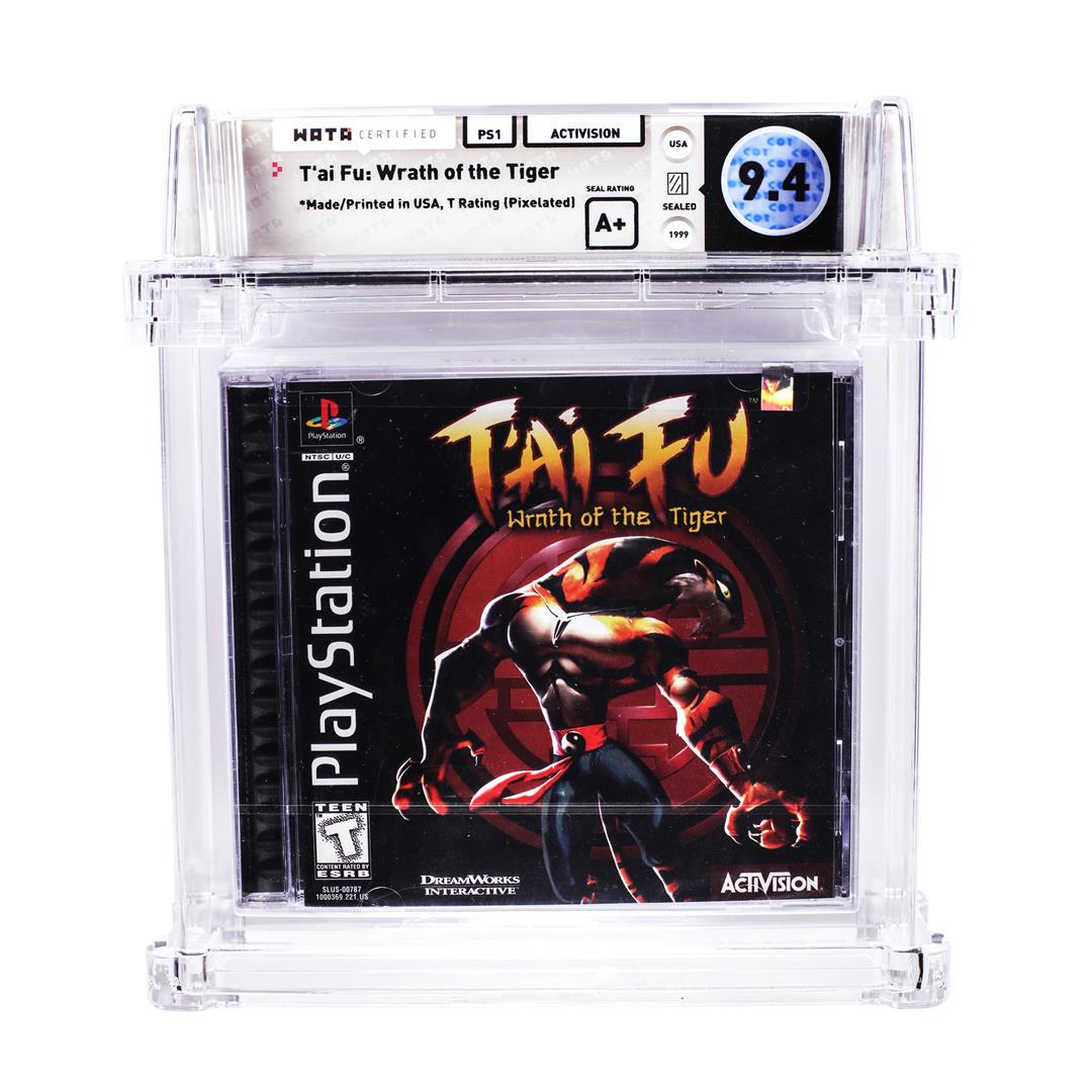 T'ai Fu: Wrath of the Tiger PS1 PlayStation Sealed Video Game WATA 9.4 ...