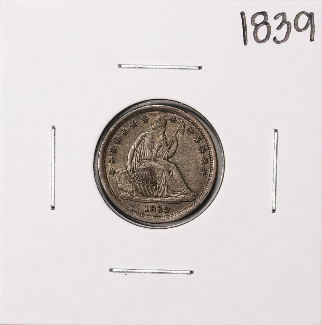 1839 Seated Liberty Dime Coin Auction