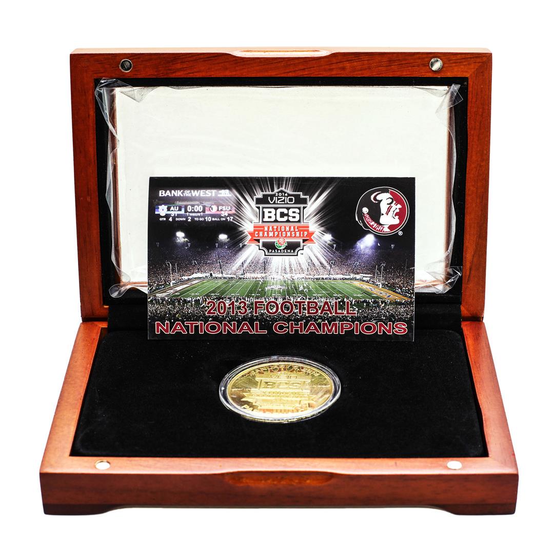 2013 Florida State National Champions 1.5 Oz 24kt Gold Medal Limited ...