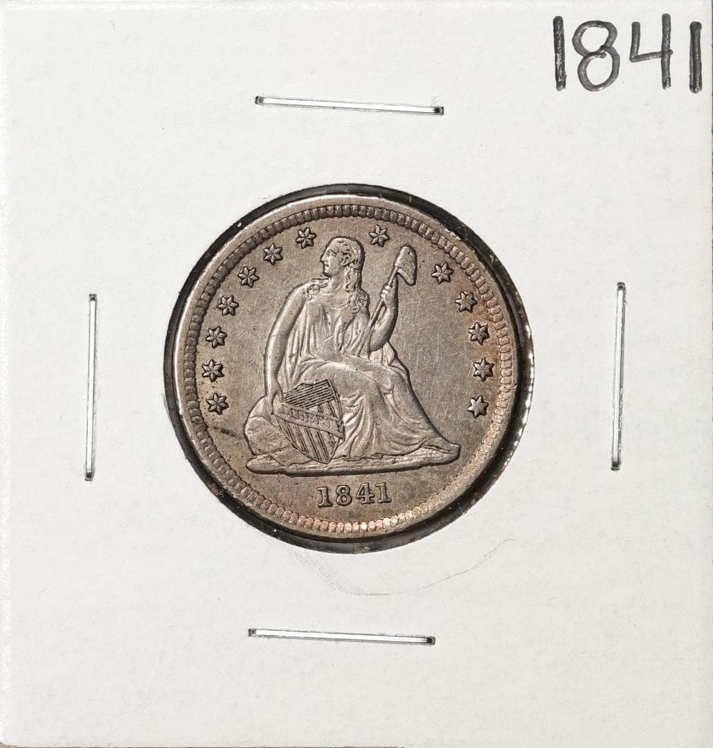 1841 Seated Liberty Quarter Coin Auction