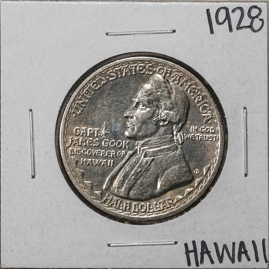 1928 Hawaii Commemorative Silver Half Dollar Coin Auction