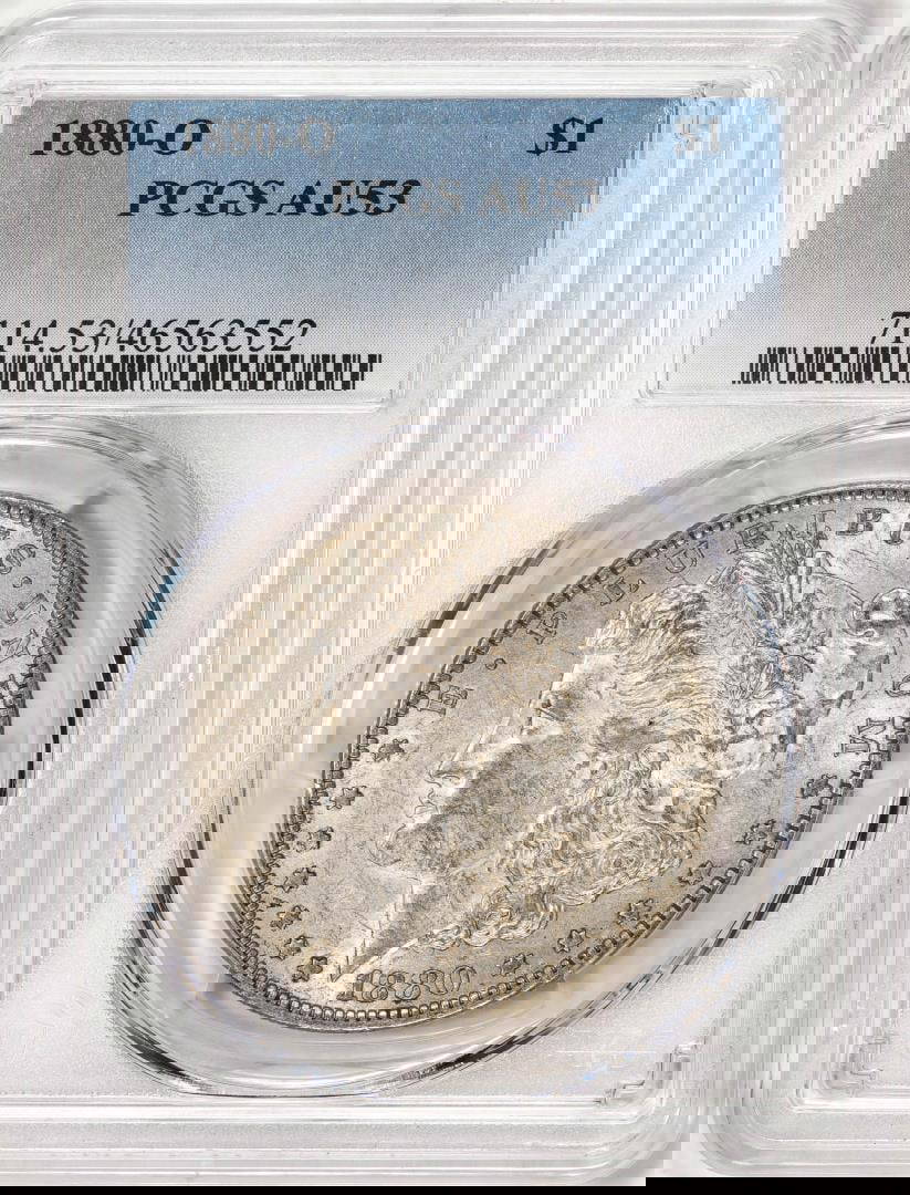 1880-o $1 Morgan Silver Dollar Coin Pcgs Au53 Auction