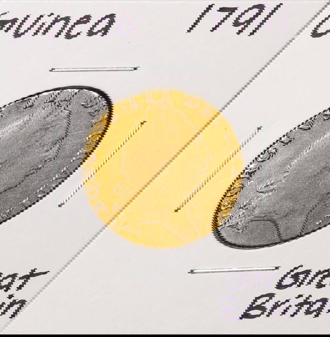 1791 Great Britain George Iii Guinea Gold Coin Auction