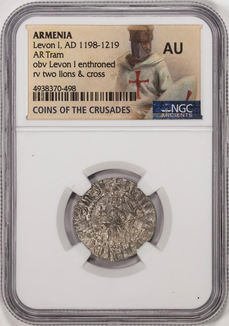 Ad 1198-1219 Armenia Levon I Ar Tram Anceint Coin Ngc Au Auction