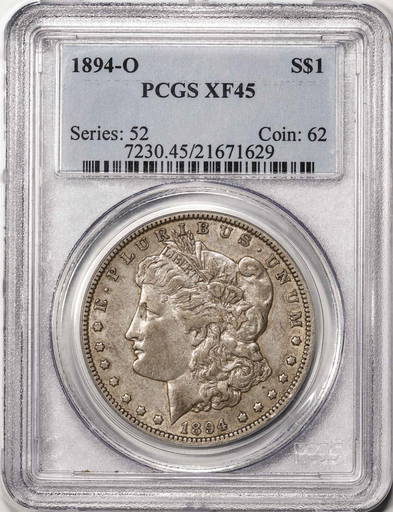 1894 O $1 Morgan Silver Dollar Coin Pcgs Xf45