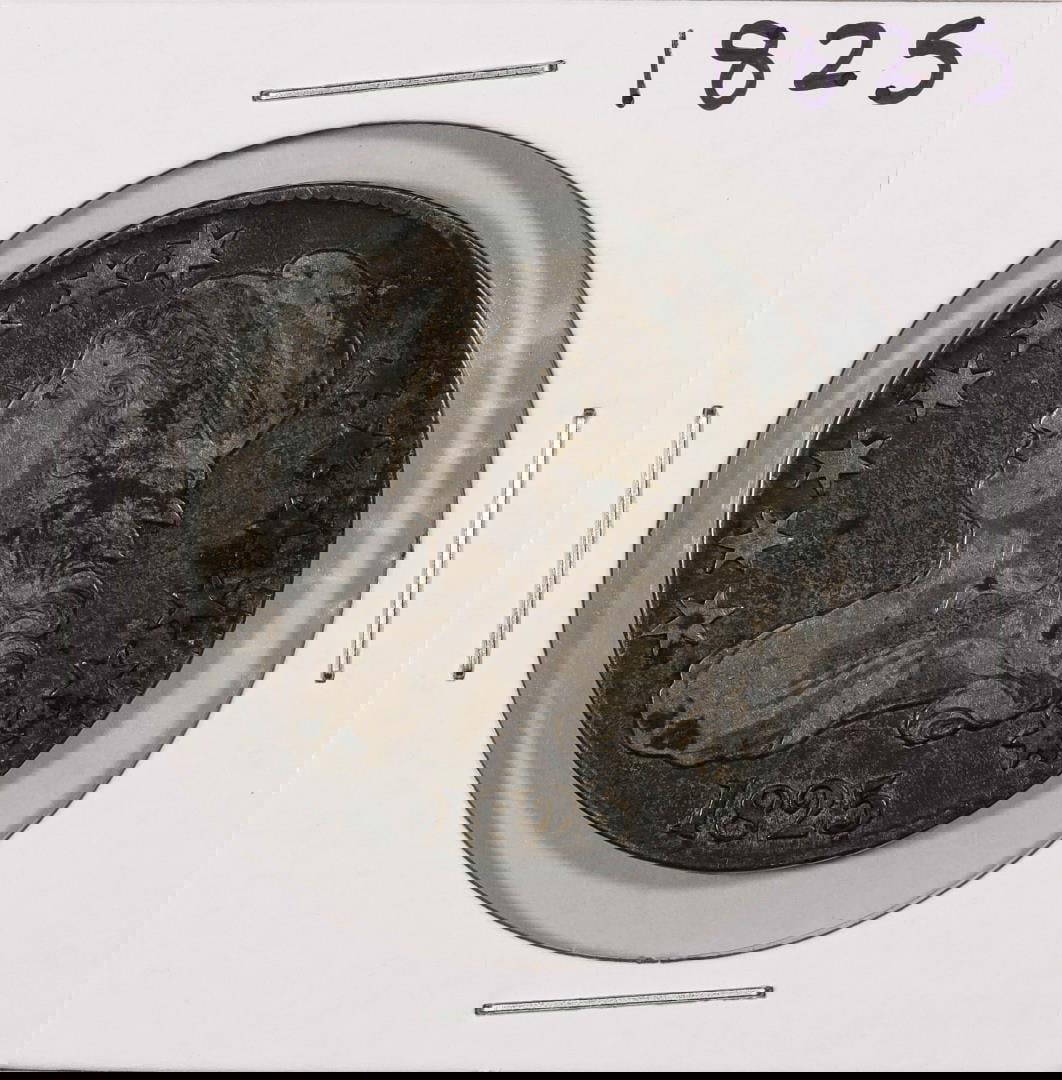 1825 Capped Bust Half Dollar Coin Auction