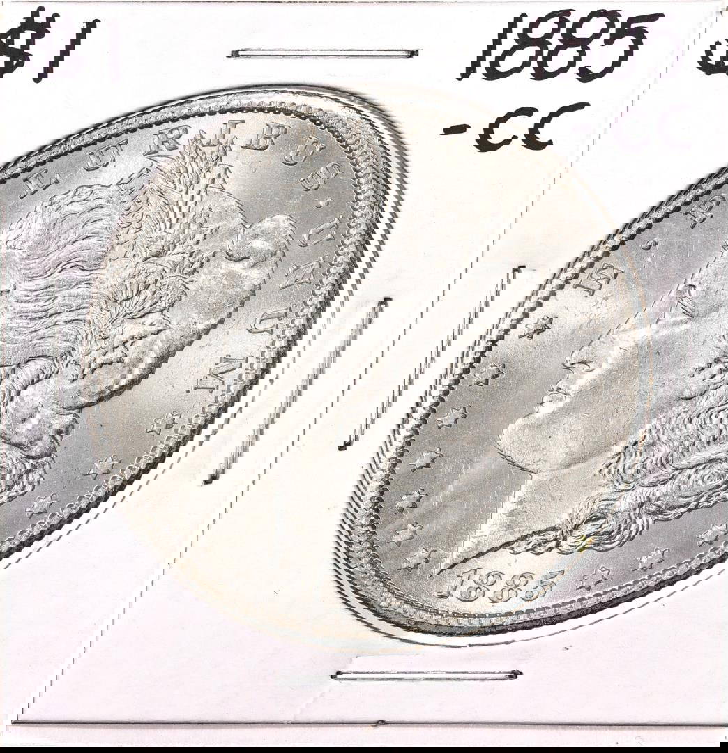 1885-cc $1 Morgan Silver Dollar Coin Auction