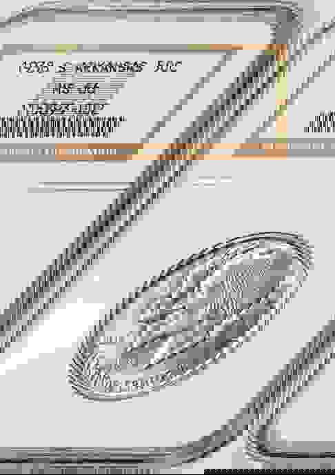 1938-s Arkansas Centennial Commemorative Half Dollar Coin Ngc Ms66 Auction