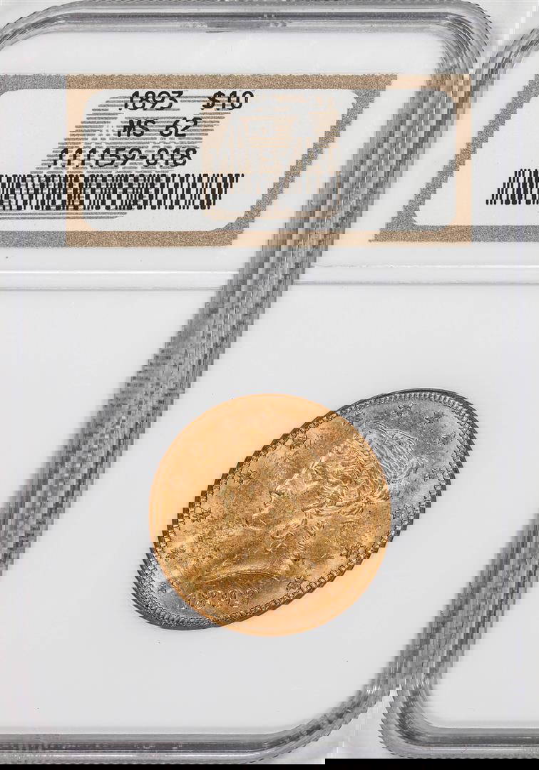 1893 $10 Liberty Head Eagle Gold Coin Ngc Ms62 Auction