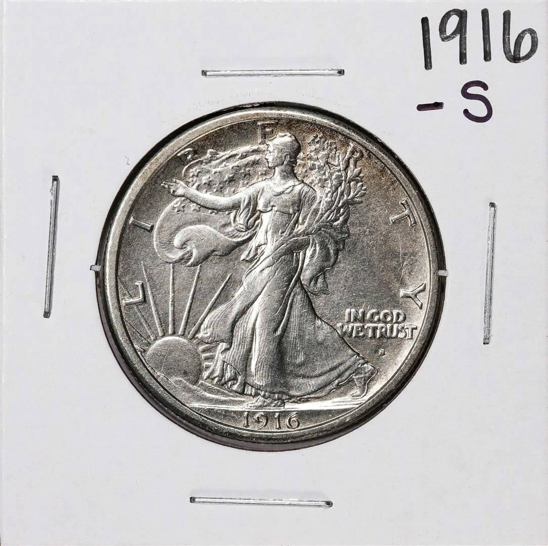 1916-s Walking Liberty Half Dollar Coin Auction