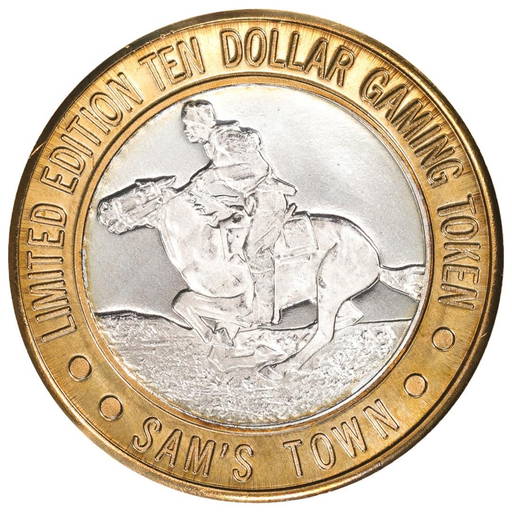 259) .999 Silver Sam Boyd's Sam's Town $10 Casino Gaming Token Limited ...