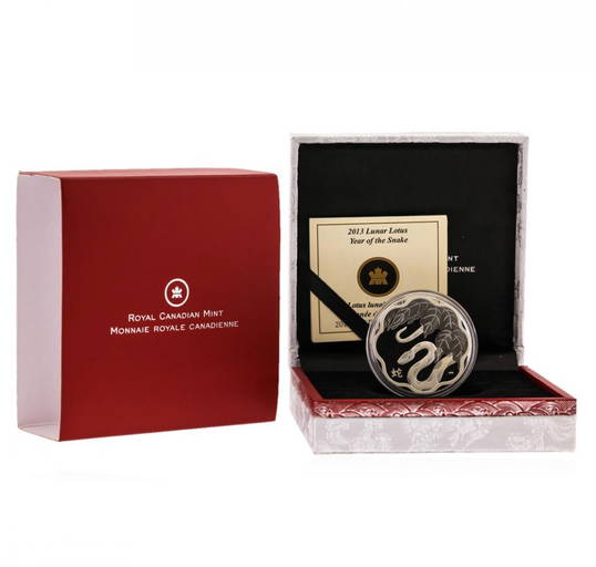 2013 Lunar Lotus Year of the Snake Silver Coin - Aug 13, 2016 | BK ...