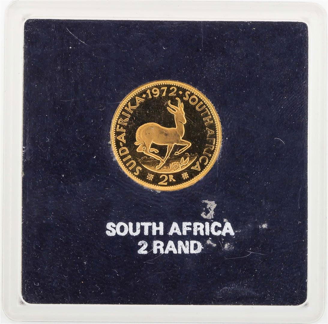 1972 South Africa 2 Rand Gold Coin